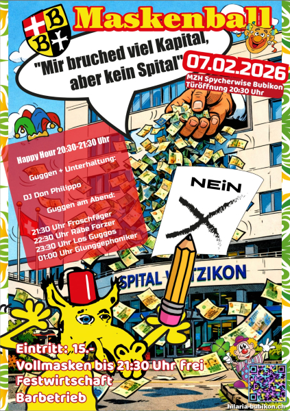 Grosser Hilaria Maskenball & Fasnachtsparty 2026-Maskenball